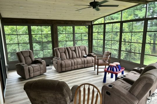 4 Track Stacking Windows Canada | Vinyl Porch and Sunroom Windows ...