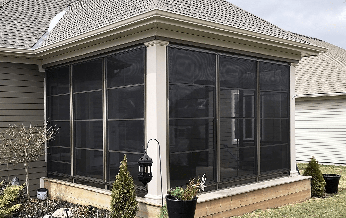 4 Track Stacking Windows Canada | Vinyl Porch and Sunroom Windows ...