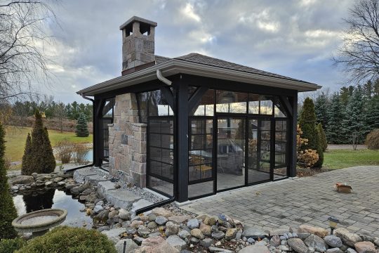 4 Track Stacking Windows Canada | Vinyl Porch and Sunroom Windows ...