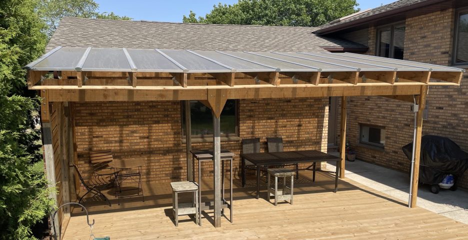 Translucent Pergola Cover | Polycarbonate Patio Cover Kits (Canada ...